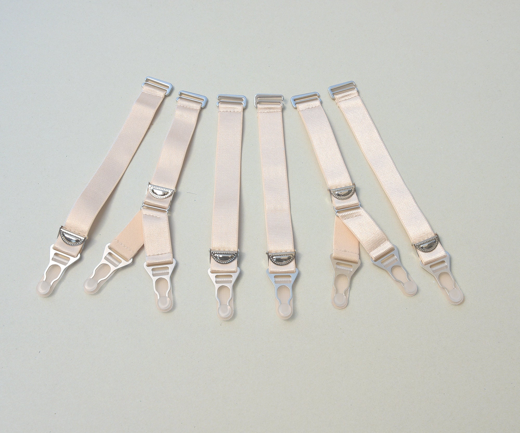 Detachable Garters Y Shape and I Shape With Stockings Clips, Set of 6 ...
