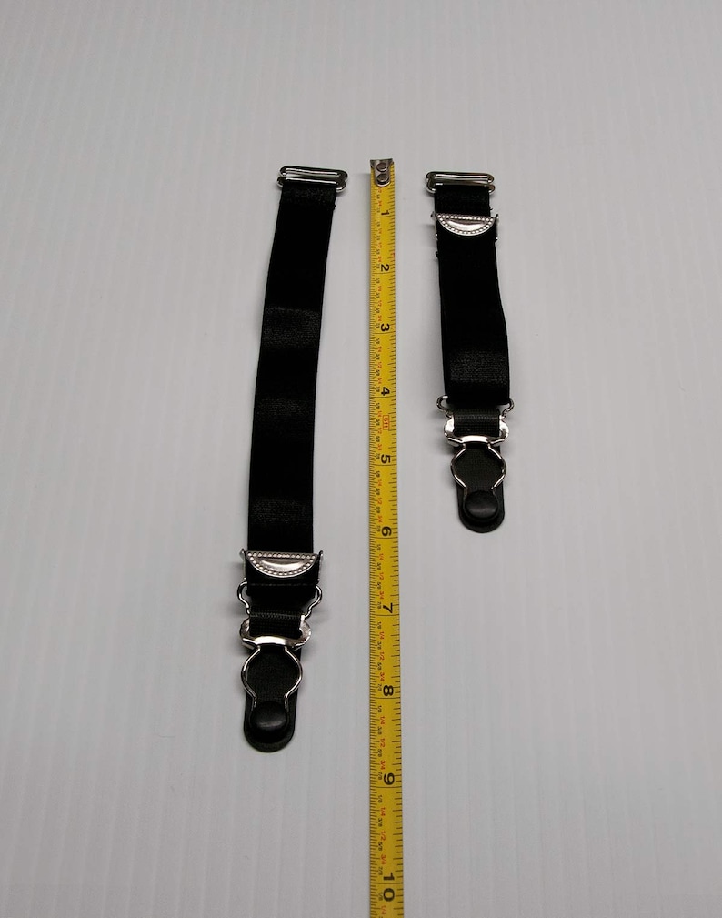 Detachable Satin Garters With Stocking Clips: Adjustable Y & I Shape - Etsy