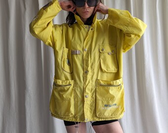 80s Yellow Rain Jacket by White Stag, Windbreaker, Vintage Athletic ...