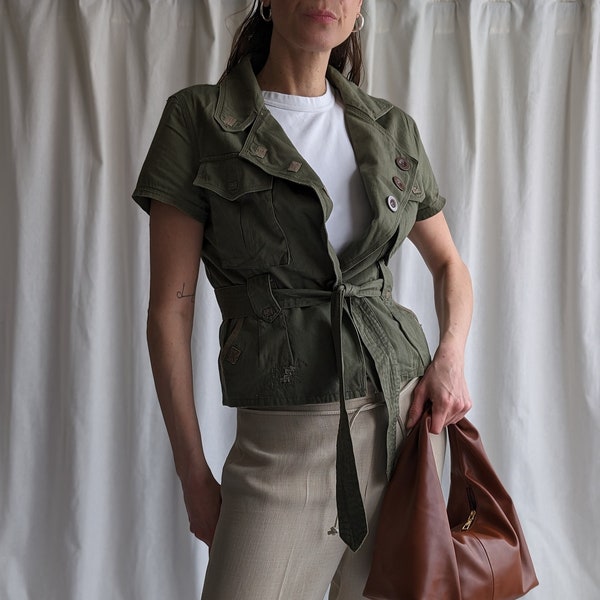 Belted Safari Jacket - Etsy