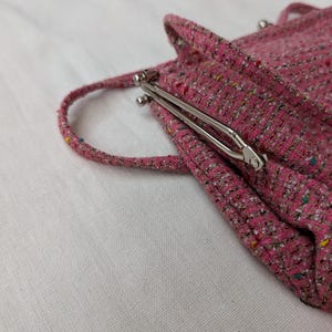 1990s Mini Pink Wool Tweed Clutch Handbag - Etsy