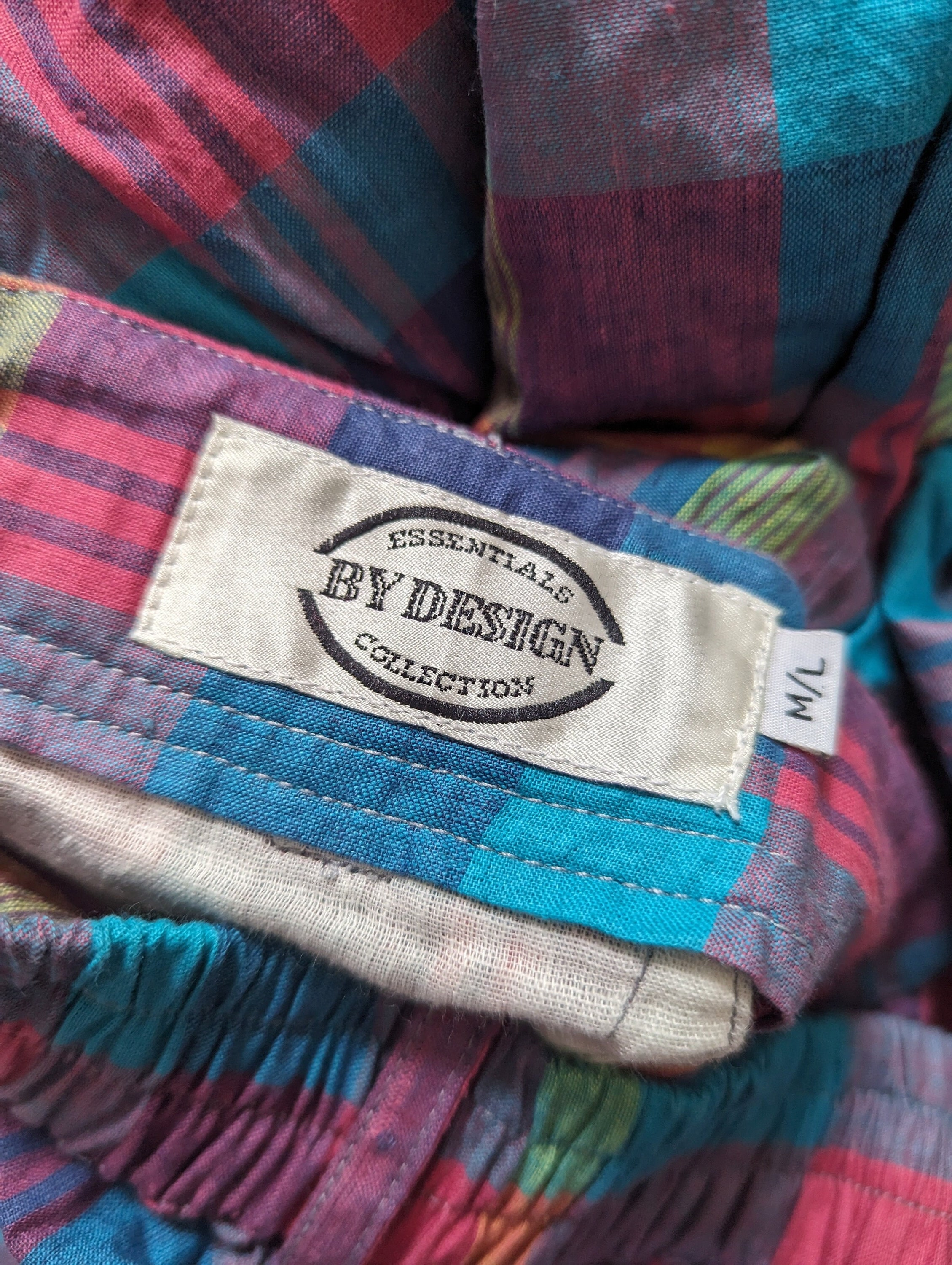 High Waist Colorful Plaid Boxer Shorts Vintage - Etsy