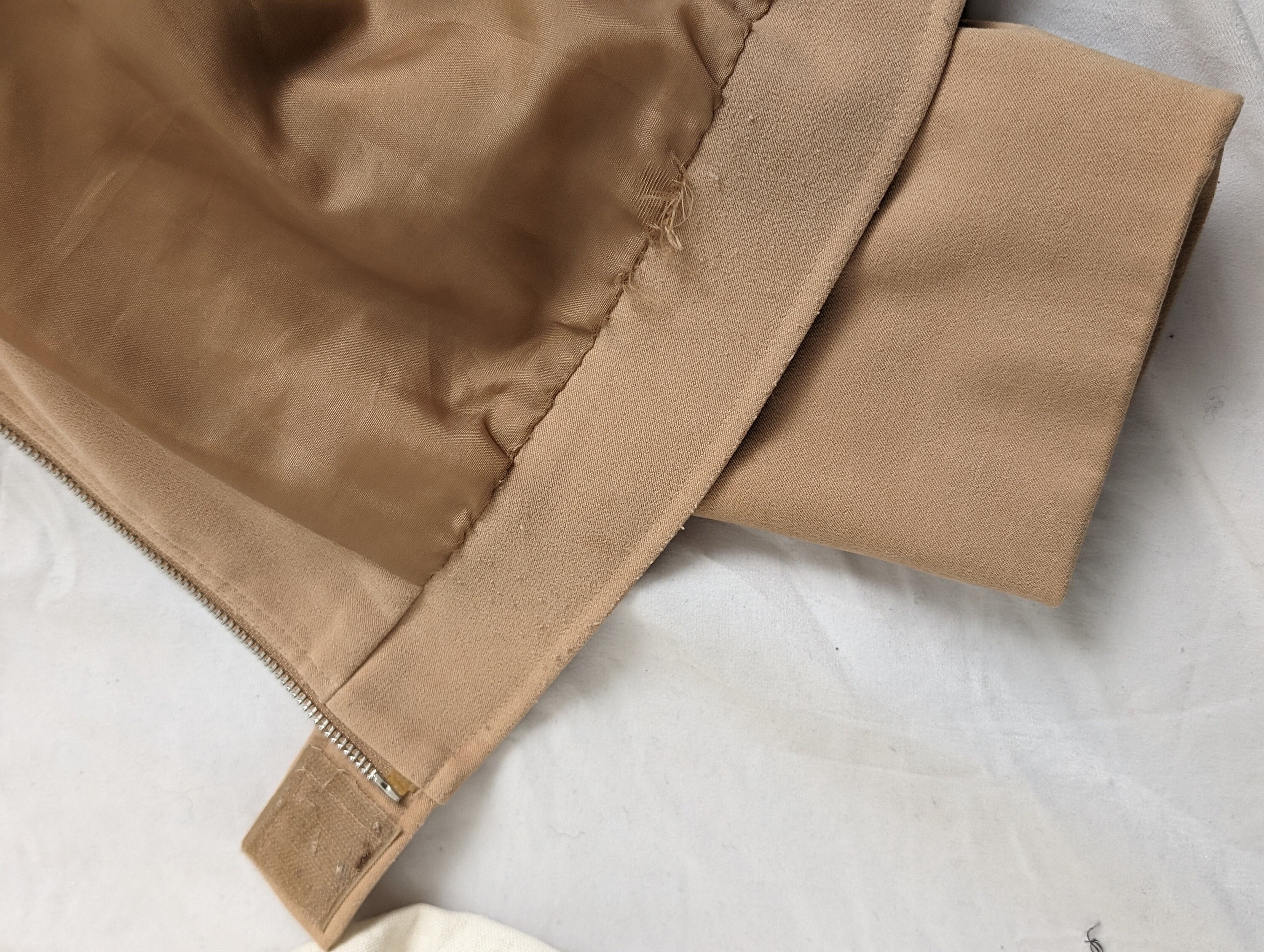 Vintage Tan Cropped Zip Jacket With Collar - Etsy Sweden