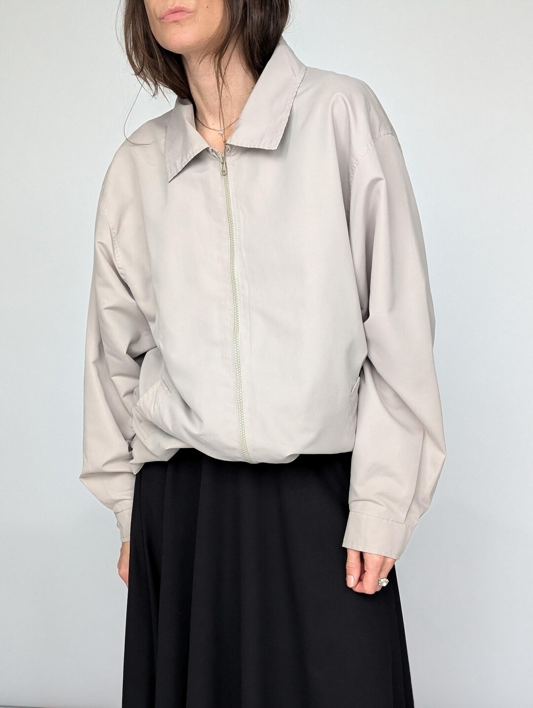 Vintage Beige Rain Jacket Windbreaker Classic, Timeless Outerwear - Etsy