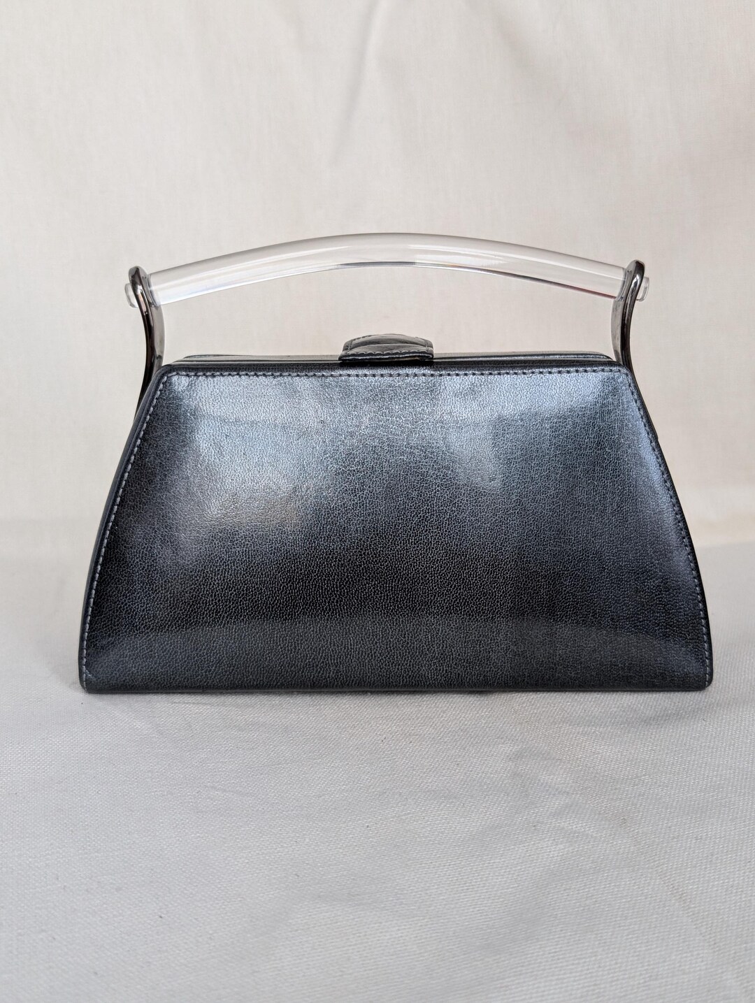 Unique Vintage Rodo Chrome Patent Leather Shape Handbag - Etsy