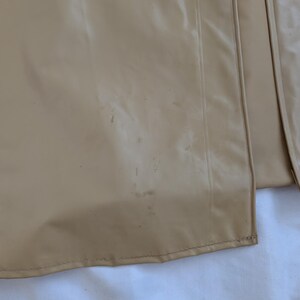 1980s Beige Long PVC Trench Coat | Unique Vintage Rain Jacket, Retro ...