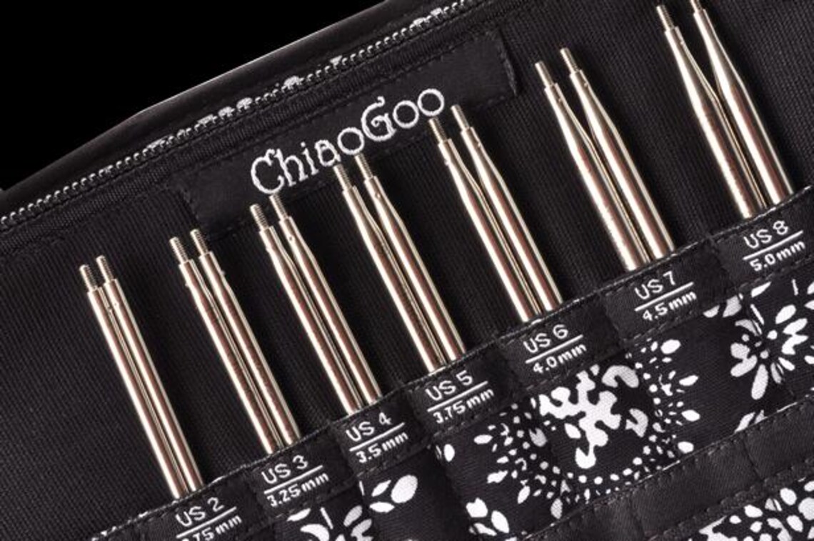 Chiaogoo TWIST™ Set, 5" Tips, US2 - US8, Three Cable Lengths to Make 24 ...