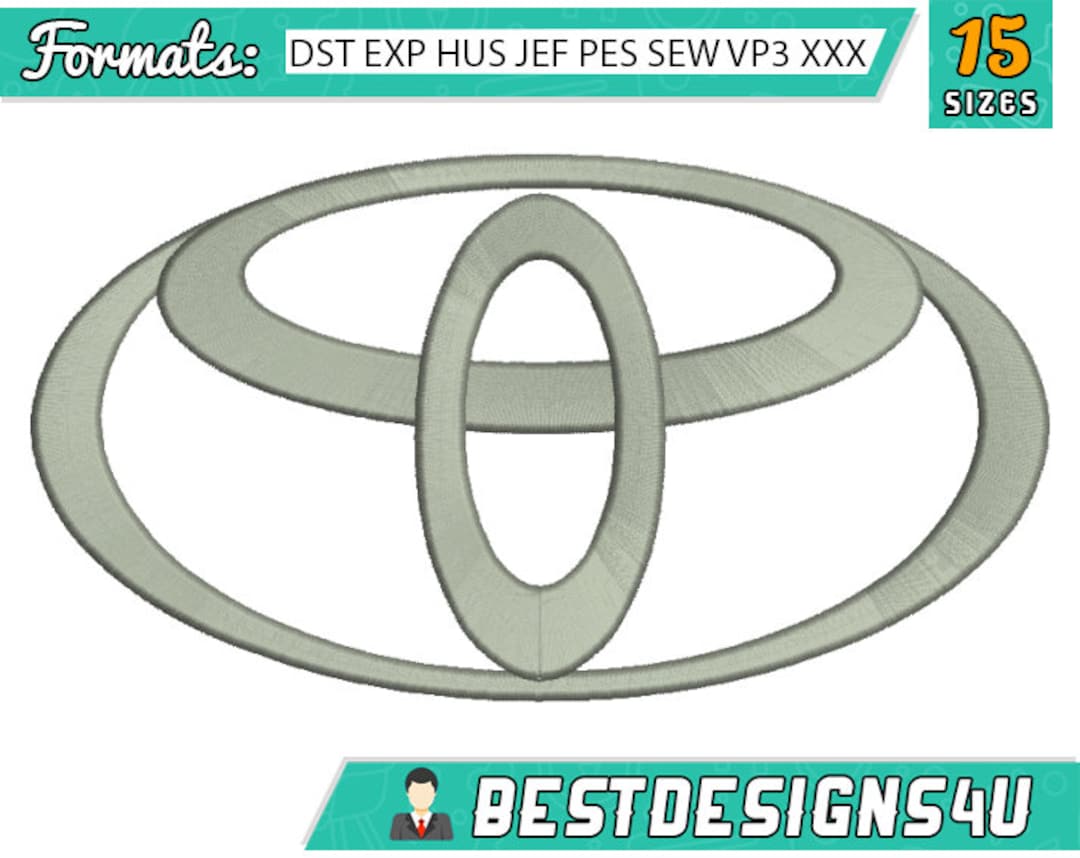 Toyota Embroidery Design. Embroidery Applique Design. Machine ...
