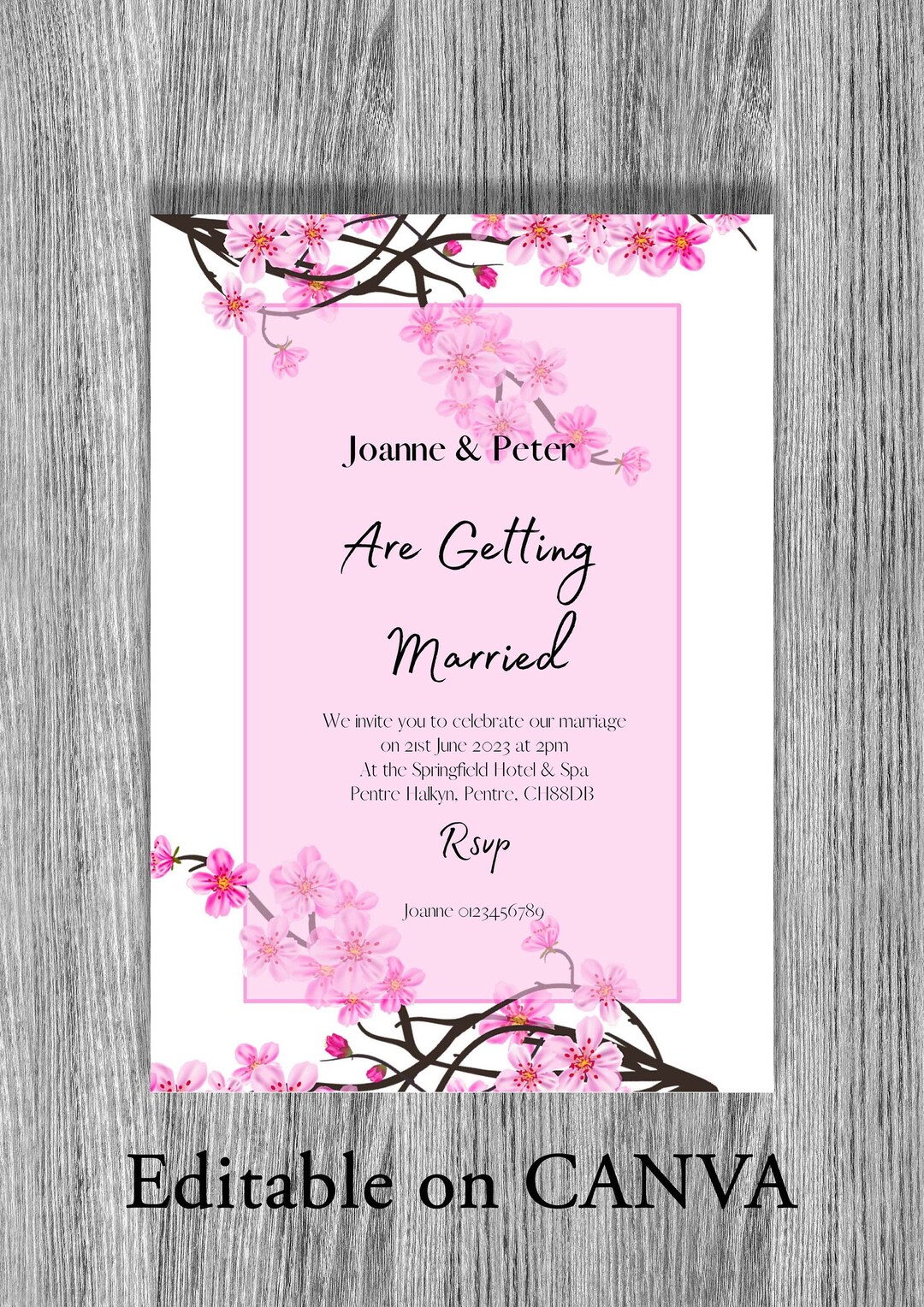 Digital Download Wedding Invitation - Etsy