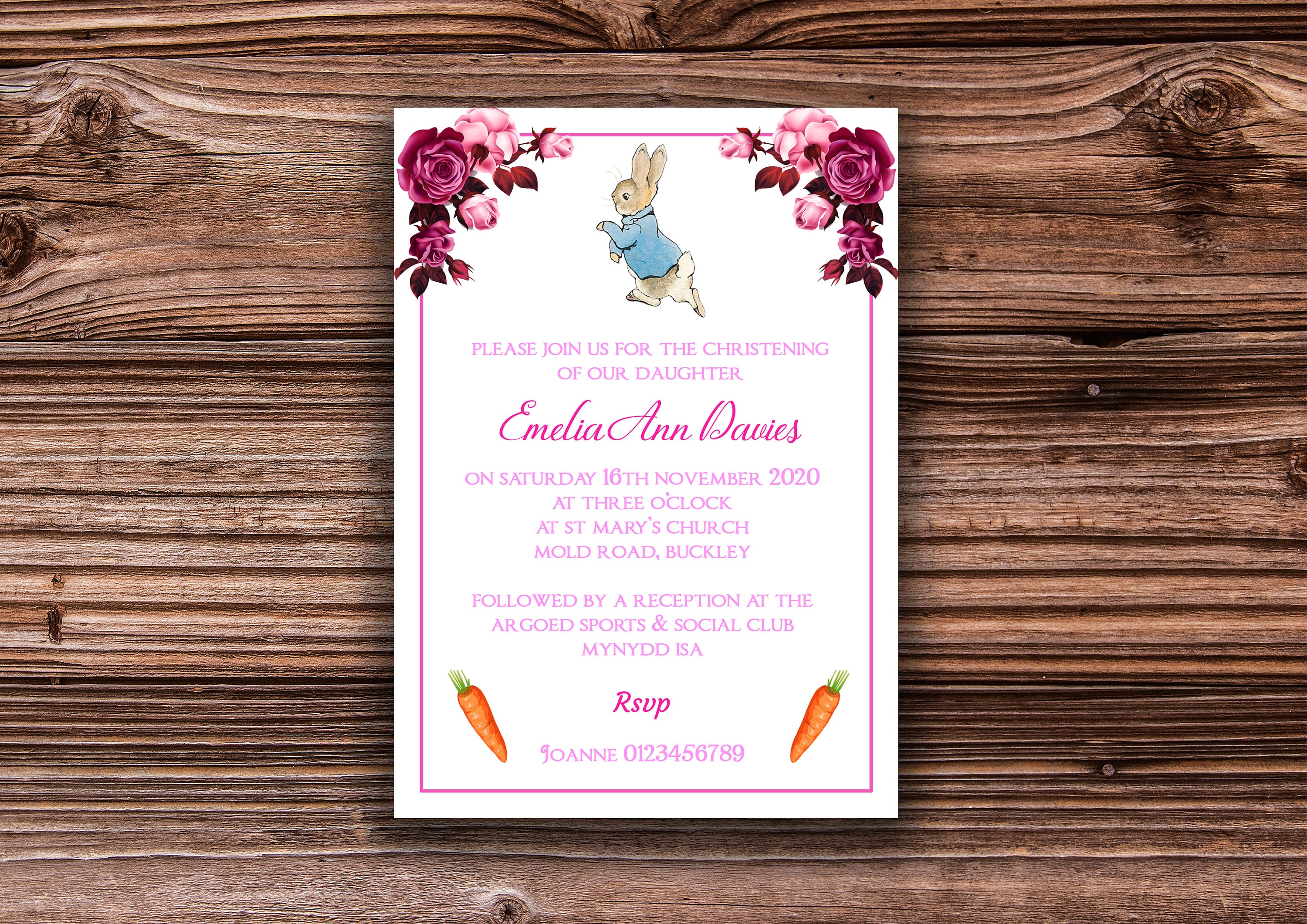 Peter Rabbit Christening Invitations Boys & Girls Packs of 10 - Etsy UK