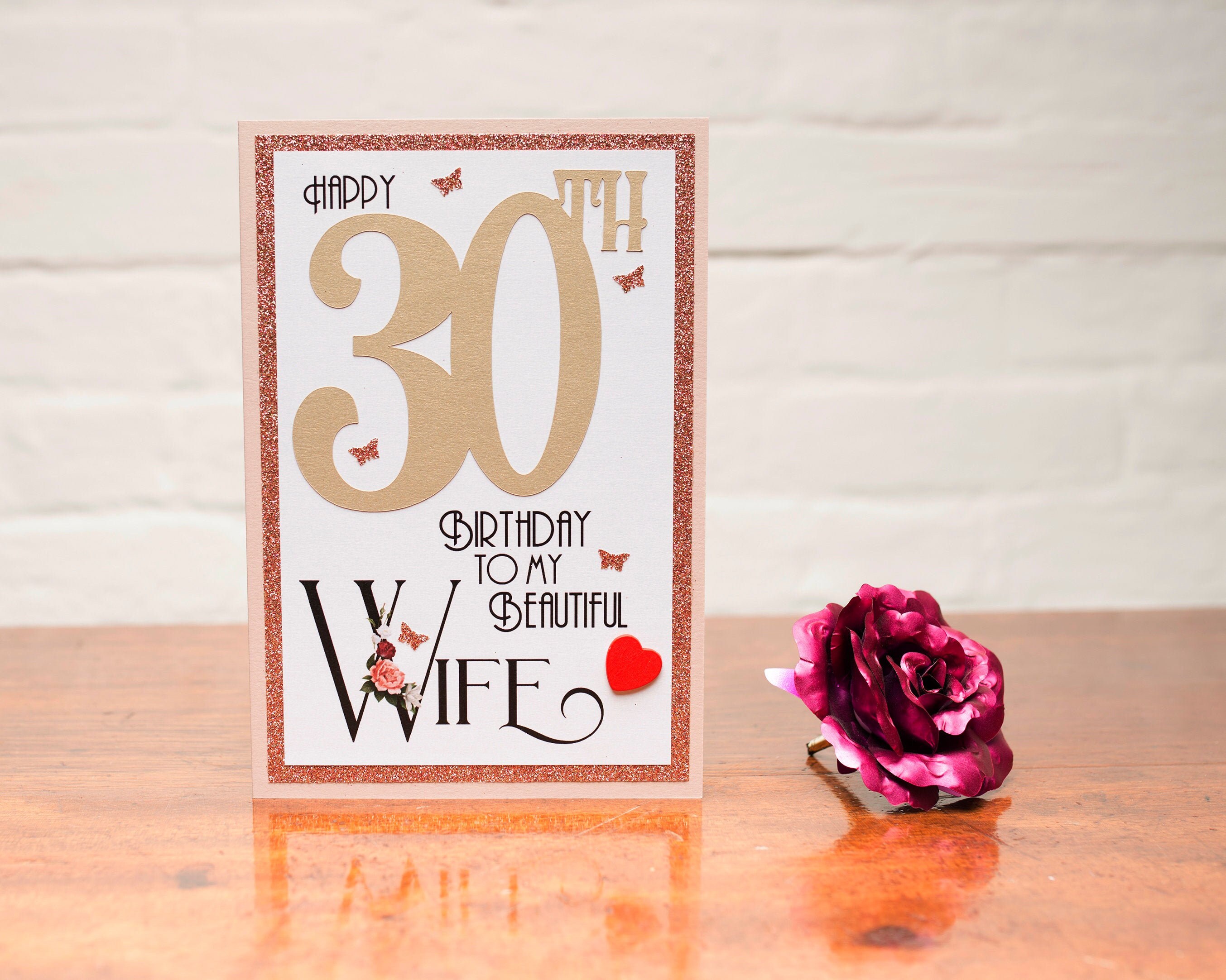 30th Birthday Card Romantic To My Beautiful Wife Heartfelt Etsy 30th-birthday-card-romantic-to-my-beautiful-wife-heartfelt-etsy