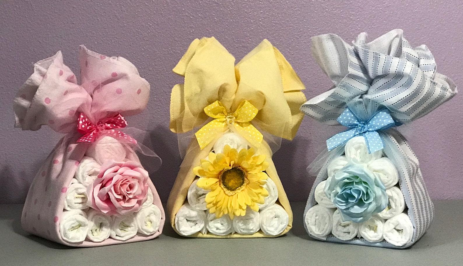 Diaper Bundle, Diaper Creations, Unique Diaper Gifts, Baby Shower ...