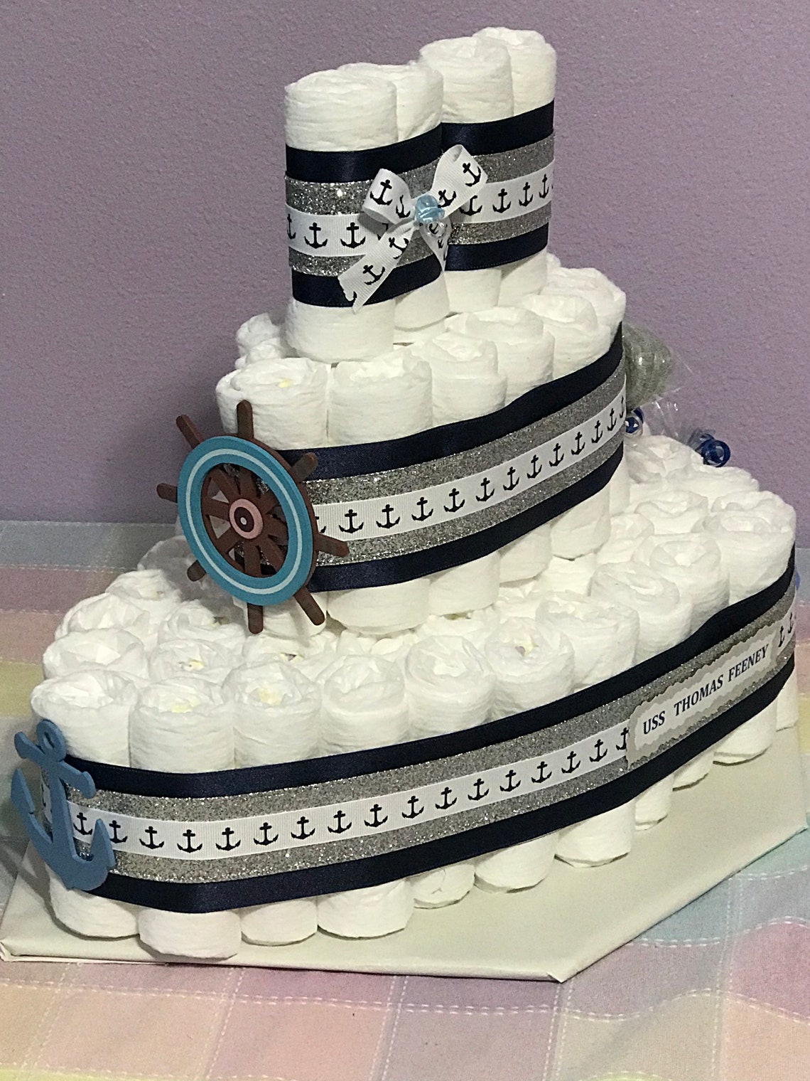 Nautical Diaper Cake Boat Diaper Cake Baby Boy Diaper Cake - Etsy Singapore