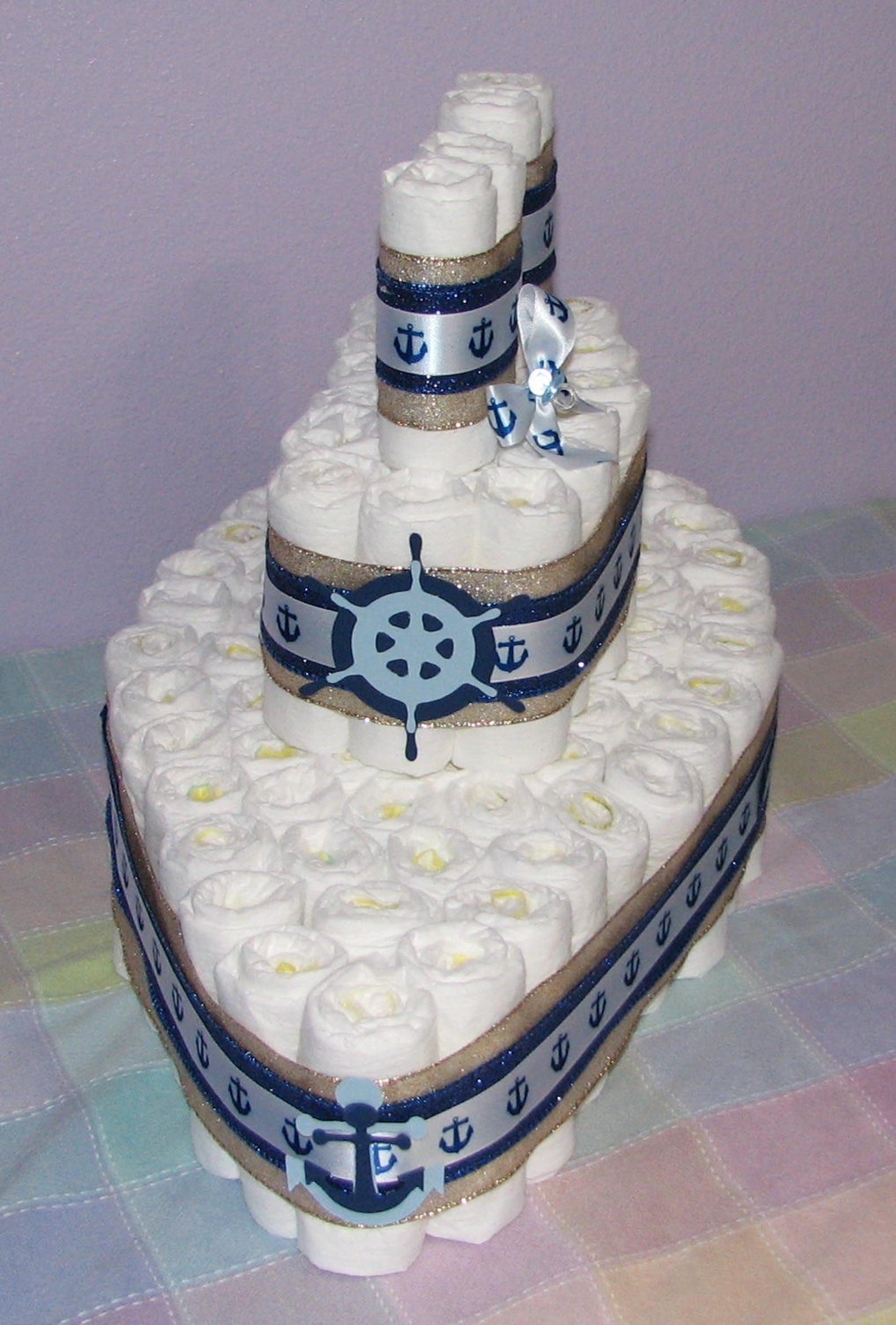Nautical Diaper Cake Boat Diaper Cake Baby Boy Diaper Cake - Etsy