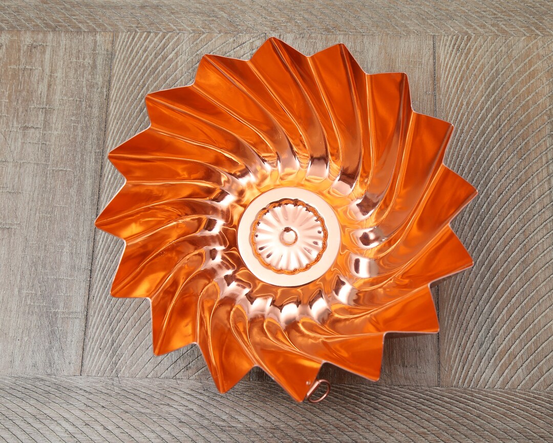 Spiral Copper Mold Jello Mold Farmhouse Decor Pinwheel - Etsy