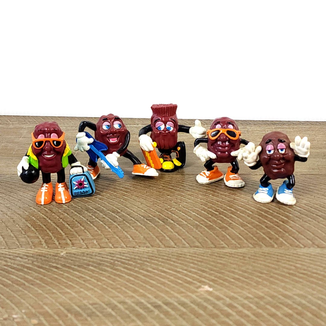 Vintage California Raisins PVC Figurine Set - Retro Collectible Toys ...