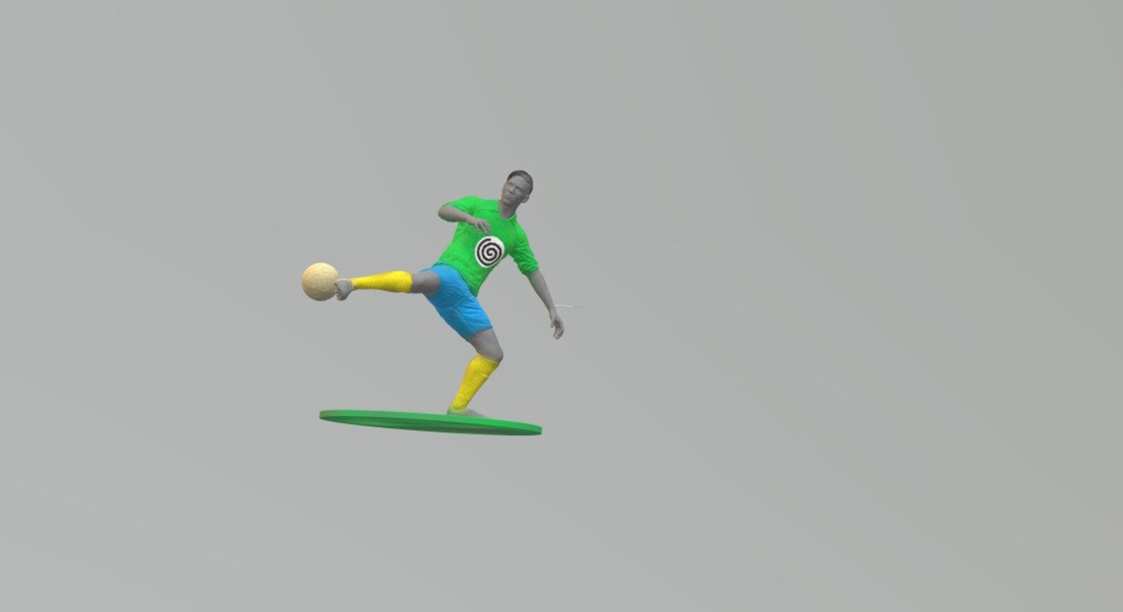 4 Football Player Models in Different Models 3d STL Football Player ...