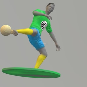 4 Football Player Models in Different Models 3d STL Football Player ...