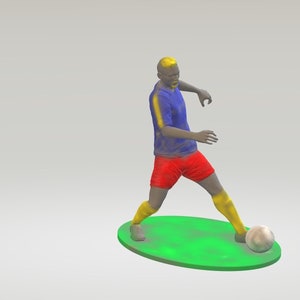 4 Football Player Models in Different Models 3d STL Football Player ...