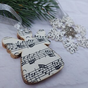 Music Note Angel Treble Clef Ball Snowflake Christmas Tree Ornaments ...