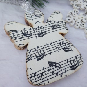 Music Note Angel Treble Clef Ball Snowflake Christmas Tree Ornaments ...