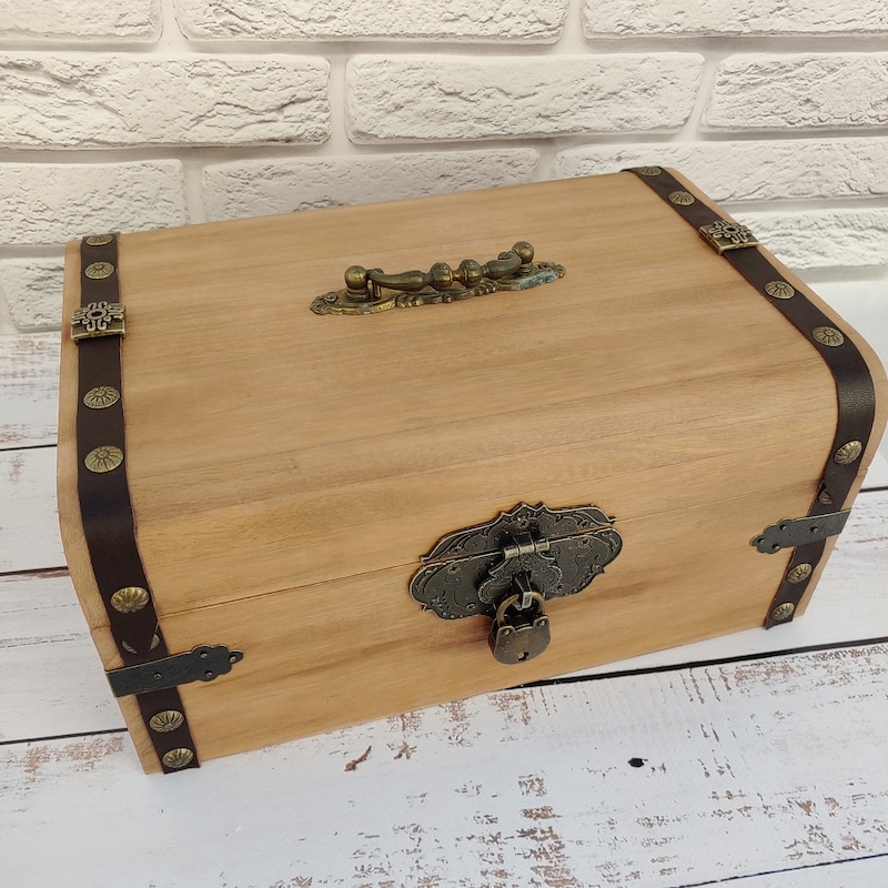 Wooden Treasure Chest - Etsy