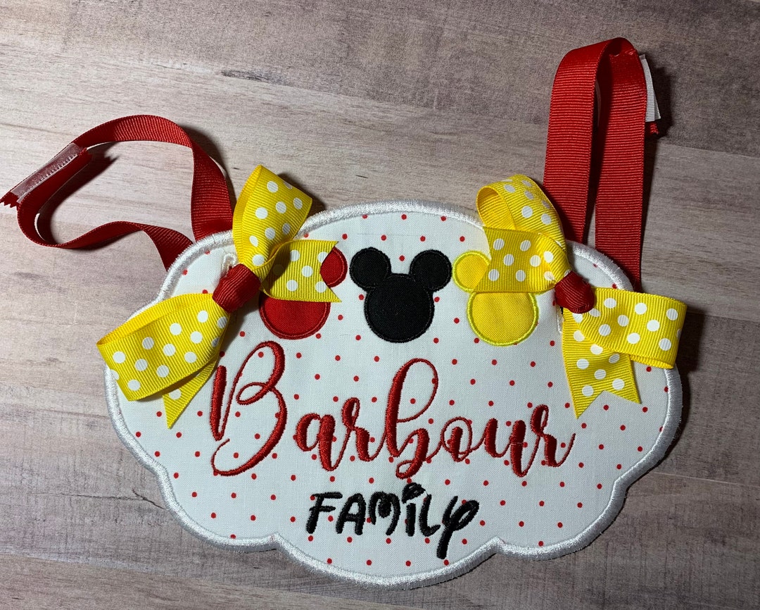 Embroidered Disney Inspired Stroller Tags | Personalized Stroller Tags ...