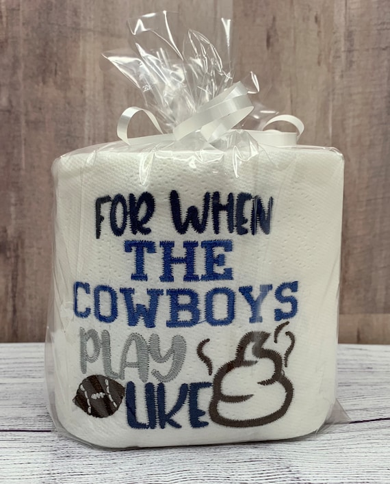Cowboys Embroidered Toilet Paper Dallas Cowboys Football - Etsy