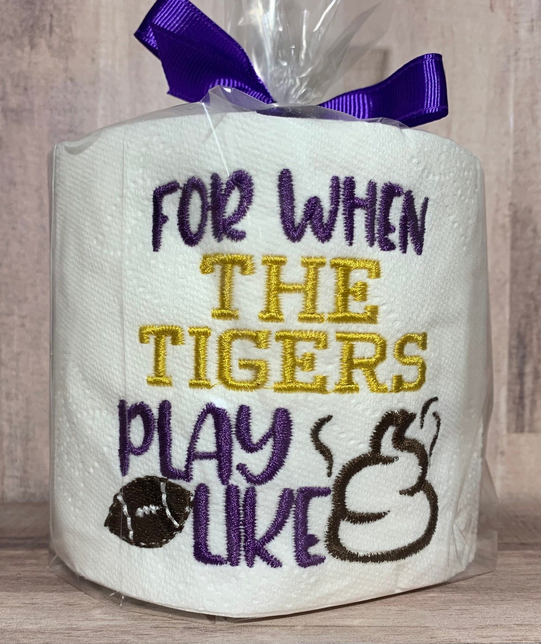 LSU Tigers Football | Embroidered Toilet Paper | Tigers Football ...