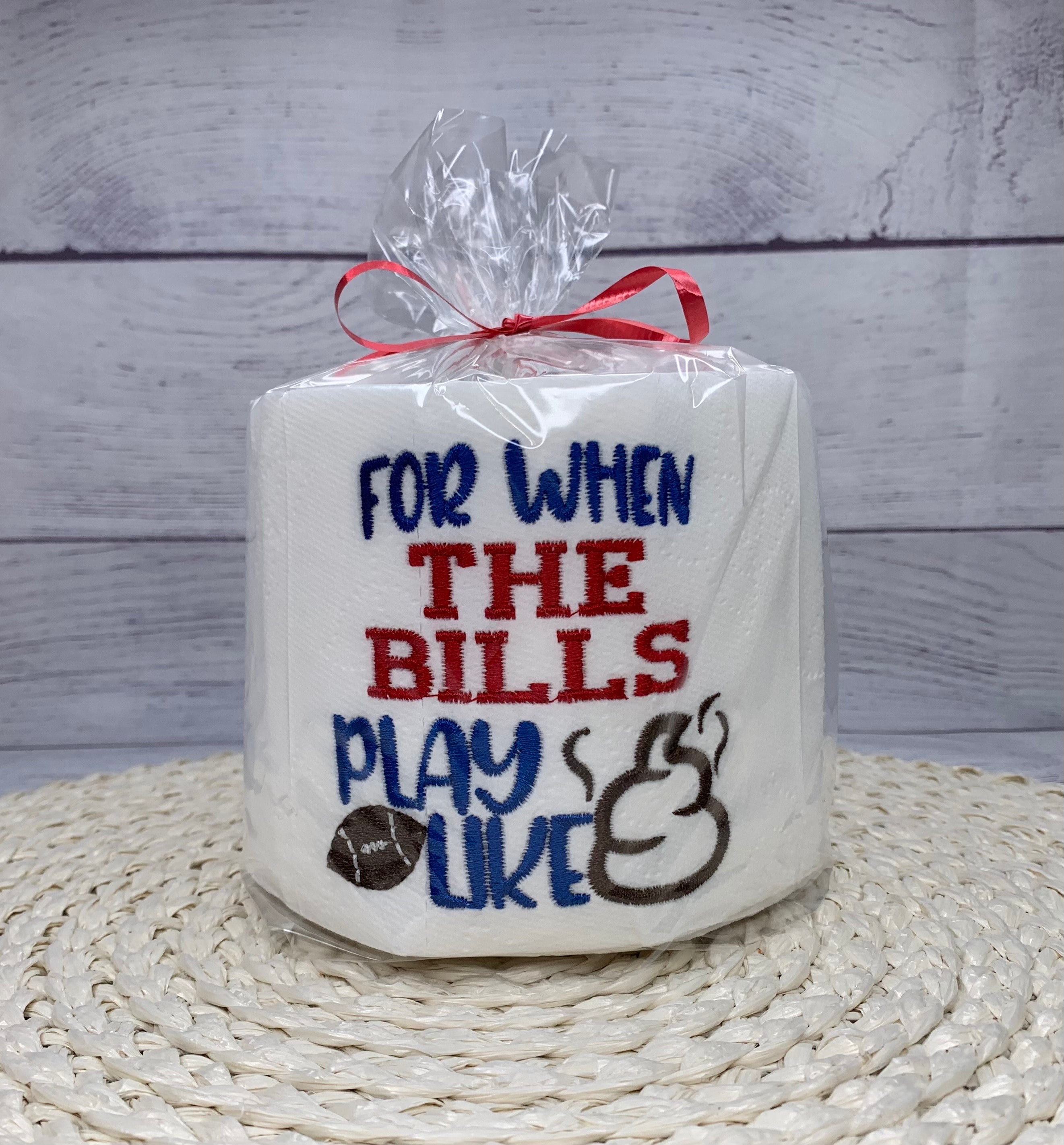 The Bills Football Embroidered Toilet Paper | Buffalo Bills Football ...