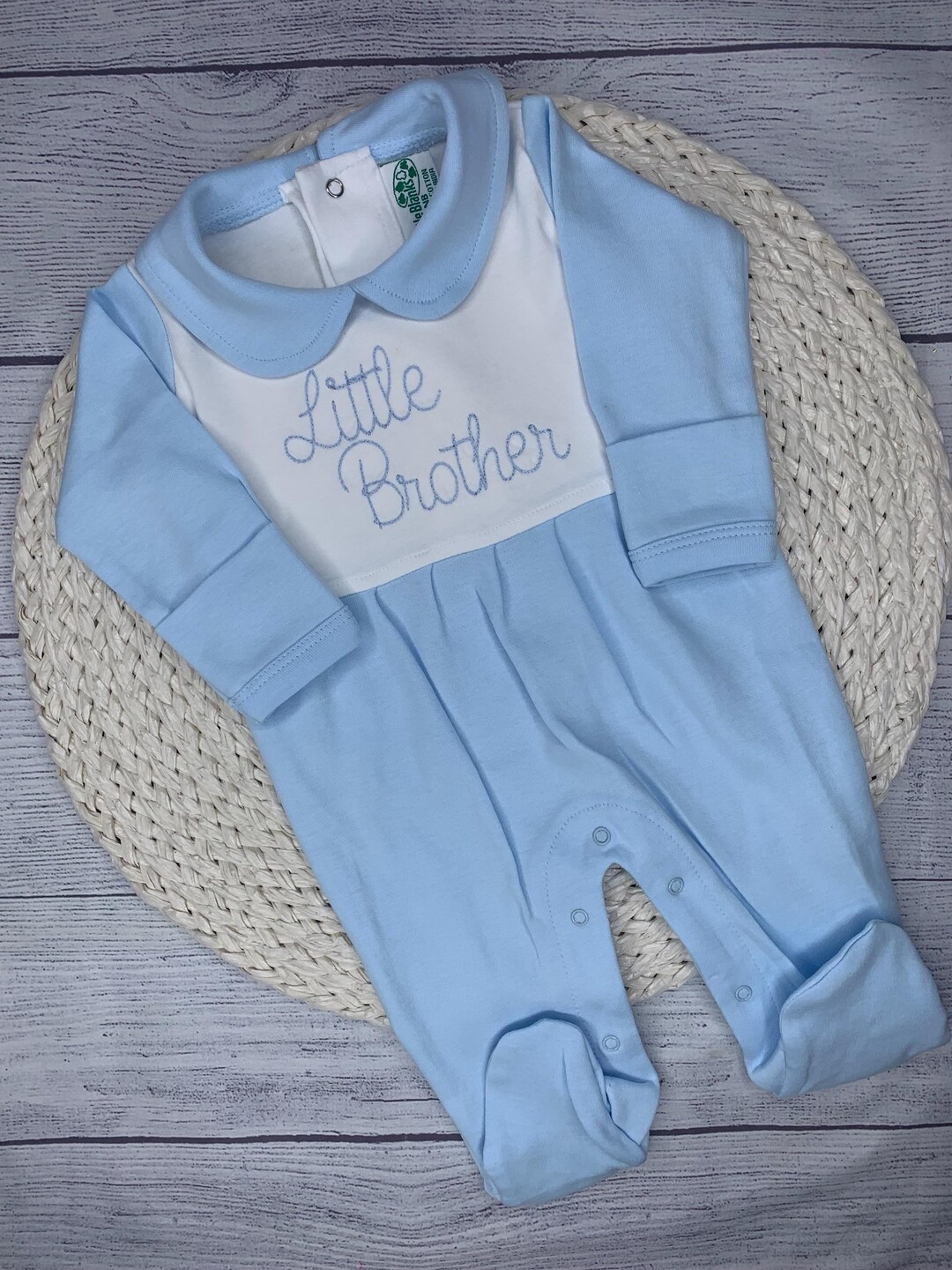 Custom Embroidered Collar Footies | Coming Home Outfit | Baby Shower ...
