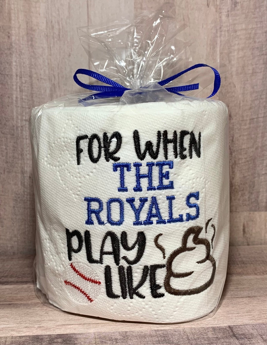 Embroidered Royals Toilet Paper | Royals Baseball Gift | Royals Gag ...