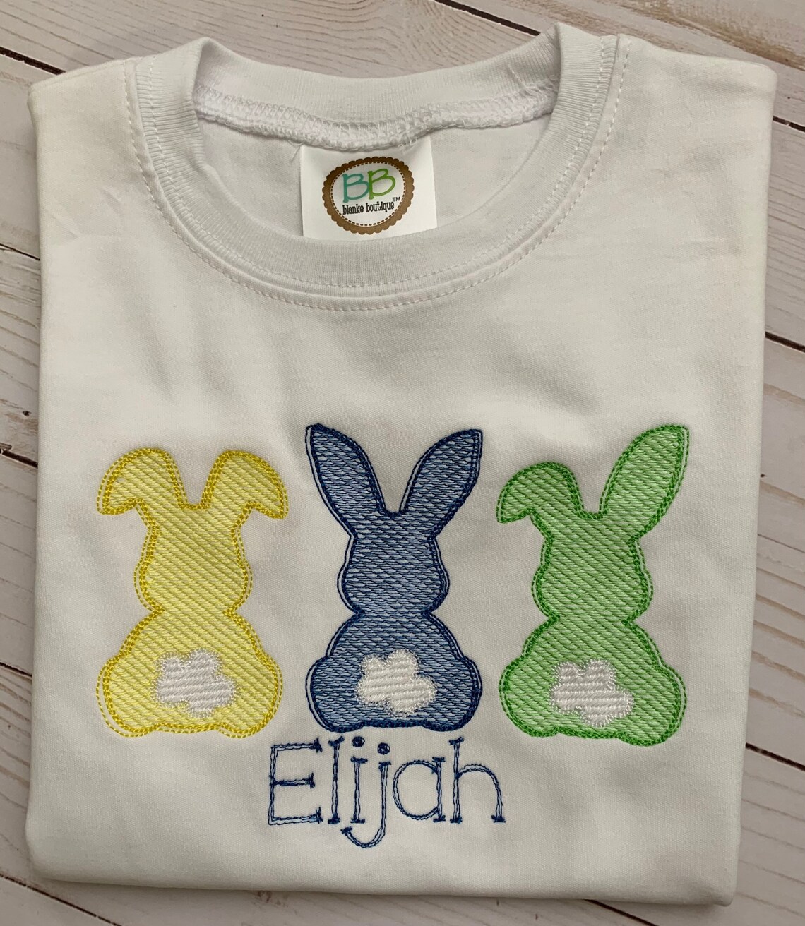 Personalized Embroidered Easter Shirts | Easter Rabbit Shirts | Easter ...