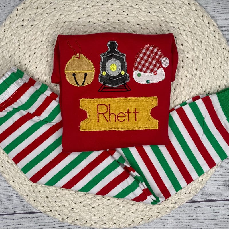 Polar Express Pajamas - Etsy
