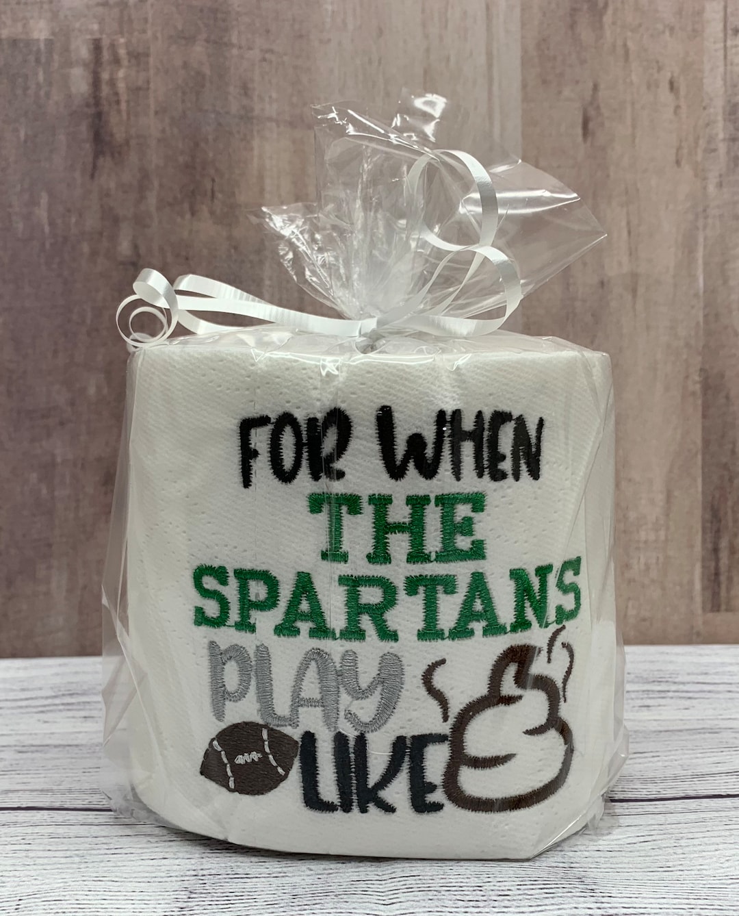 Embroidered Spartans Football Toilet Paper | Spartans Party Decor ...
