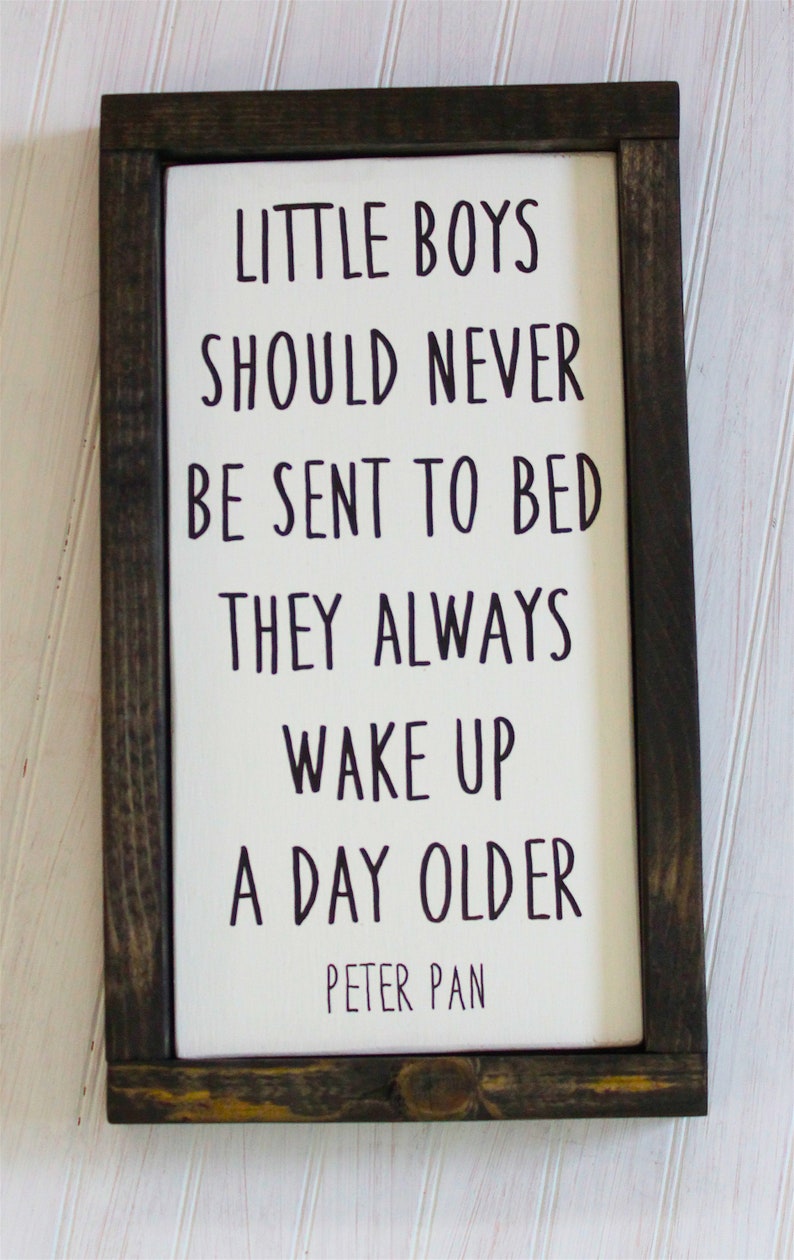 Peter Pan nursery sign hand painted wall decor Fairy tale | Etsy