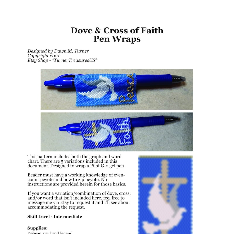 Dove Bead Pattern - Etsy