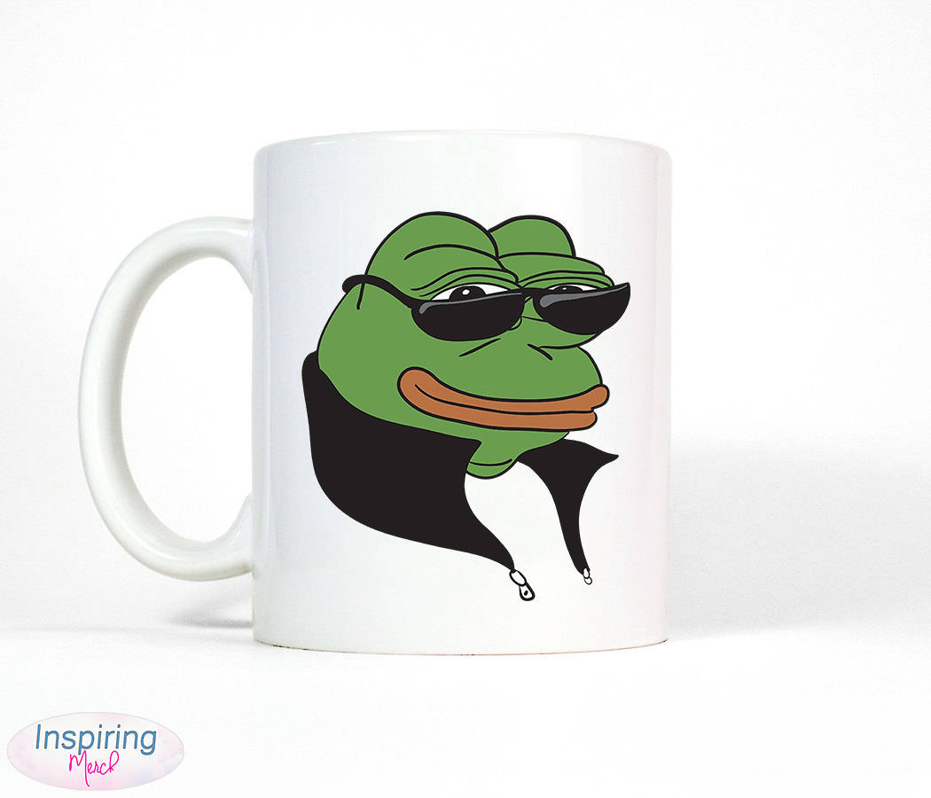 Cool Pepe Frog Meme Mug Rare Pepe Frog Meme Unique Travolta | Etsy