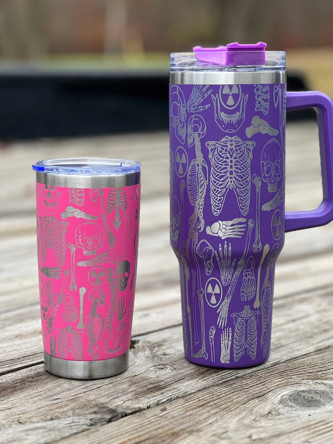 Laser Engraved Bones-skeleton-xray Tech- Radiology Themed Cup-20oz-40oz ...