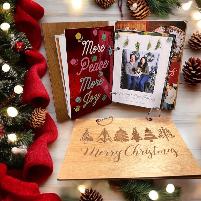 Christmas Card Holder-book-card Organizer-display - Etsy