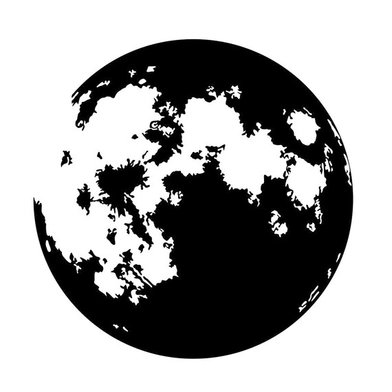 Moon Graphics Svg Dxf Eps Png Cdr Ai Pdf Vector Art Clipart Etsy