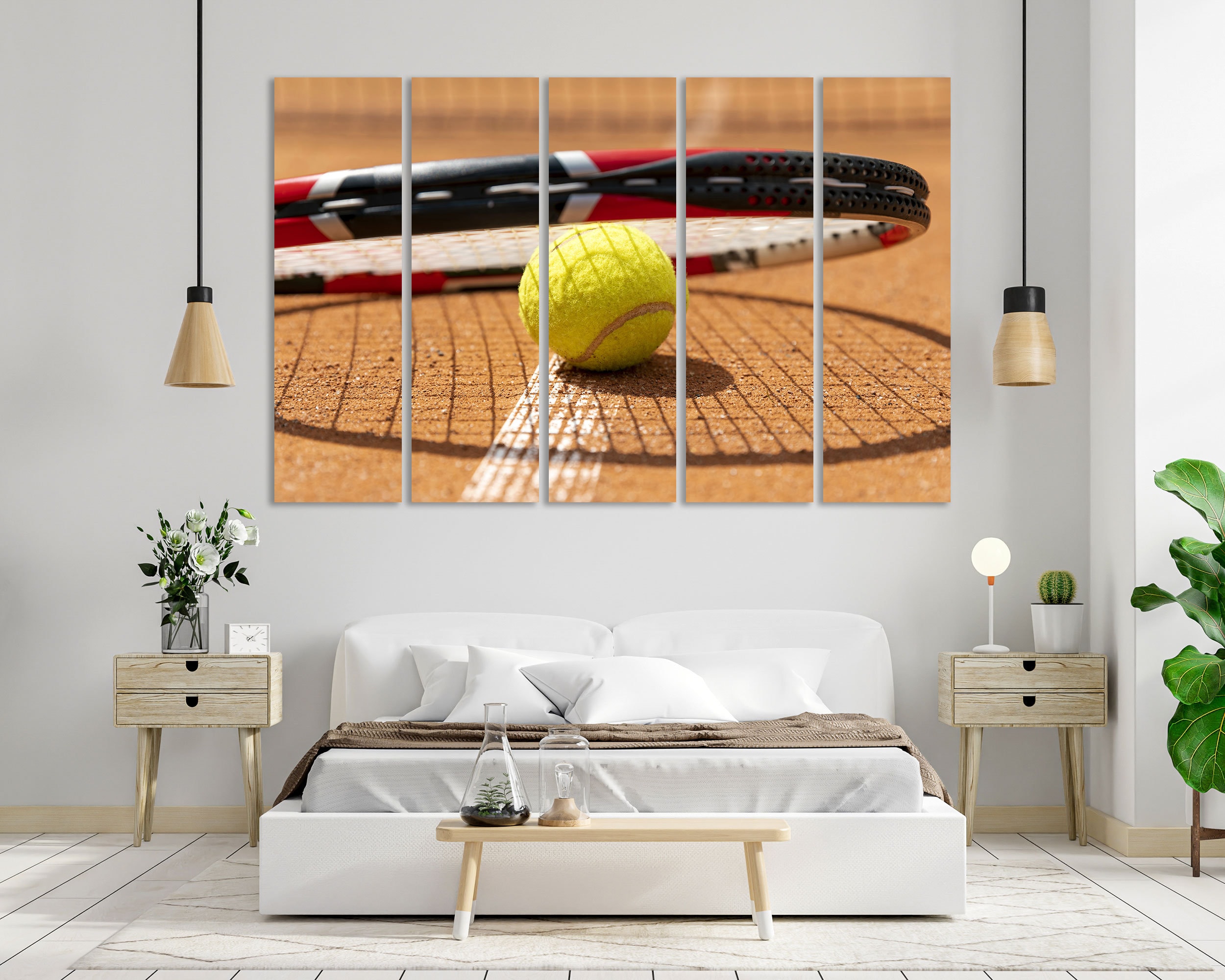 Tennis Art for Wall, Racket Picture Print, Tennis Equipments Photo ...