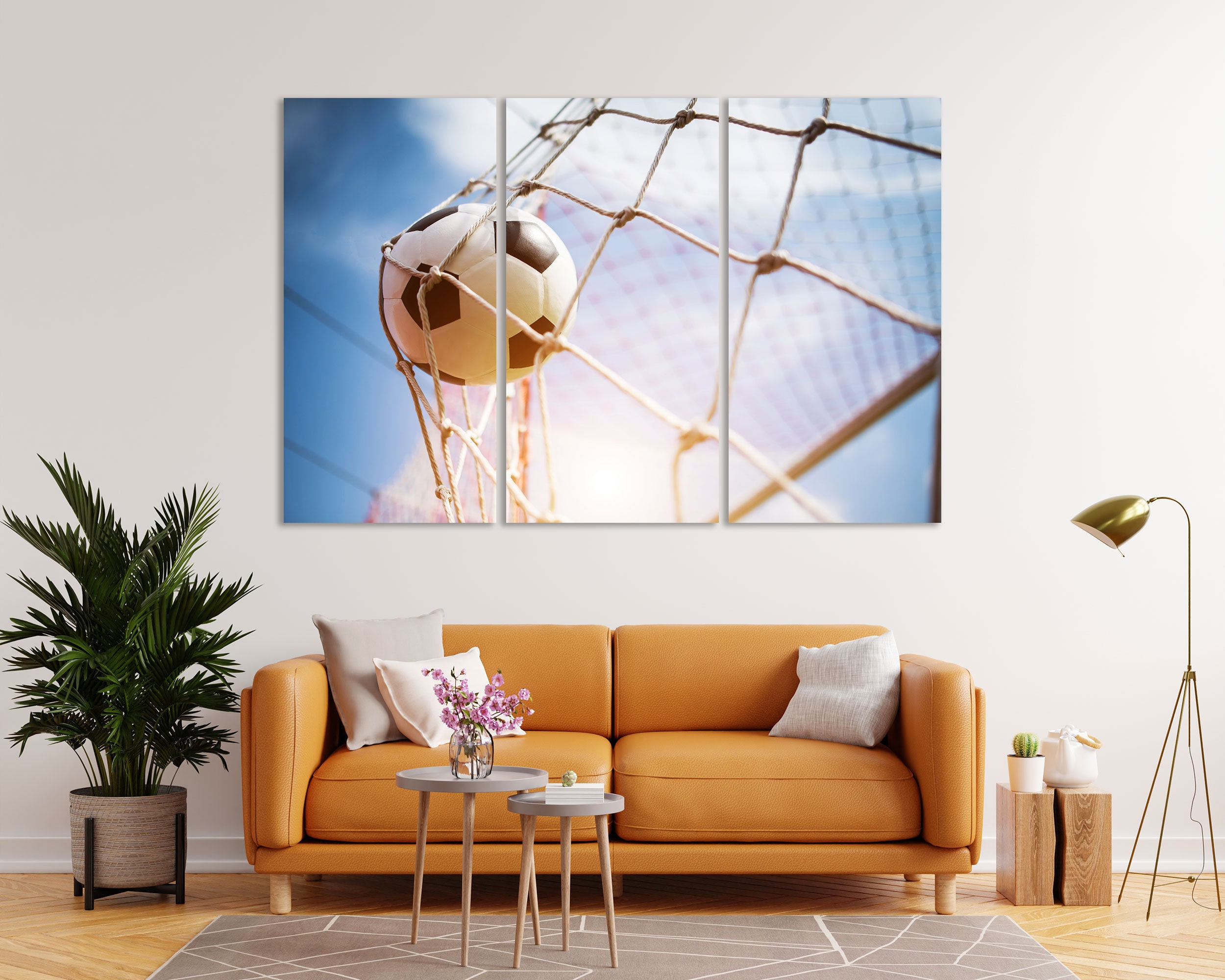 Soccer Ball Art Print, Football Ball Decor for Wall, Soccer Artwork ...