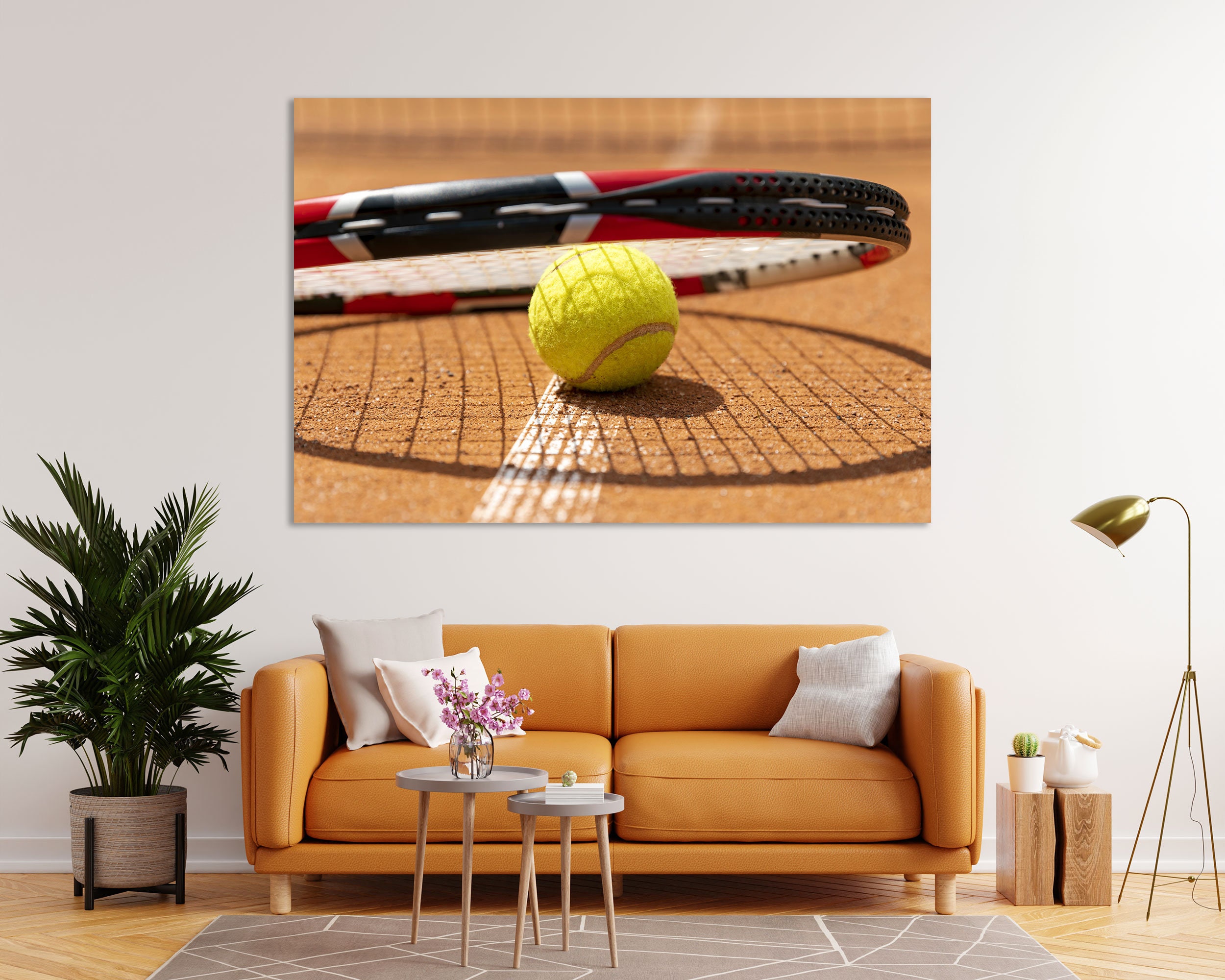 Tennis Art for Wall, Racket Picture Print, Tennis Equipments Photo ...