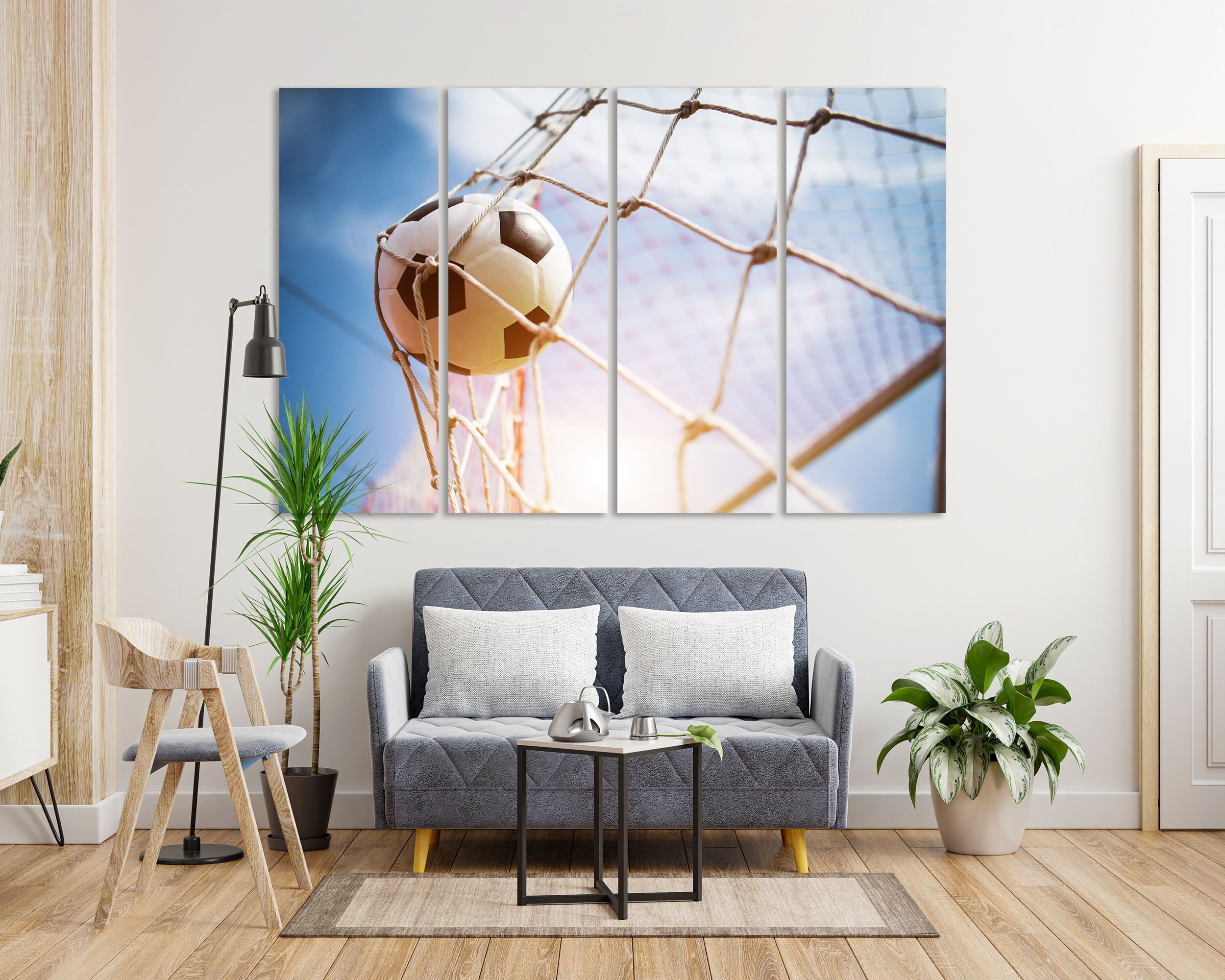 Soccer Ball Art Print, Football Ball Decor for Wall, Soccer Artwork ...