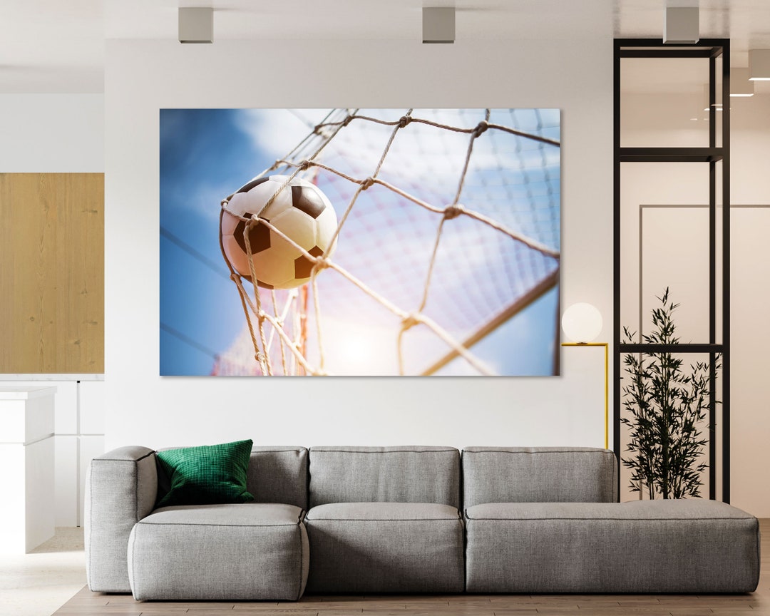 Soccer Ball Art Print, Football Ball Decor for Wall, Soccer Artwork ...