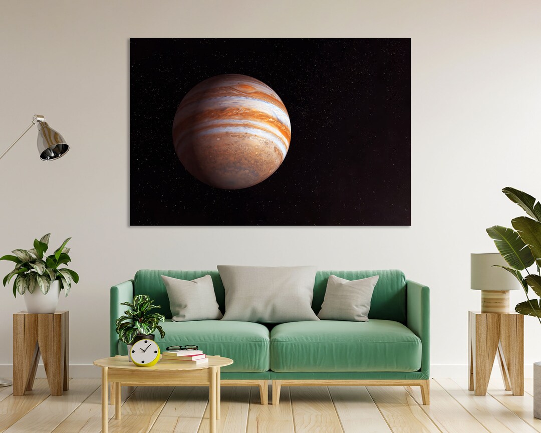 Jupiter Planet Art for Decor, Jupiter Print on Canvas, Jupiter Planet ...