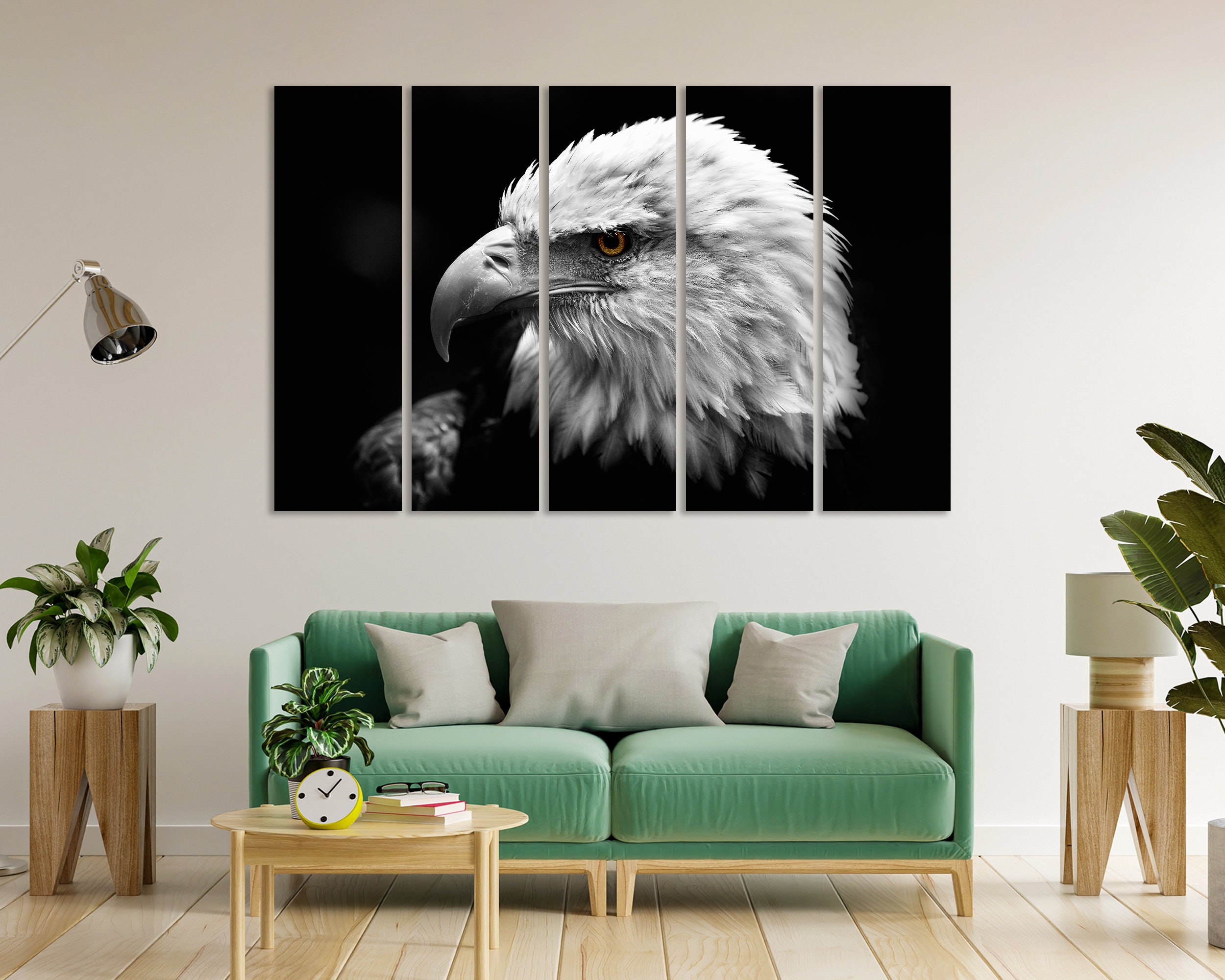 American Bald Eagle Modern Art for Decor, Eagle Wall Painting Art ...
