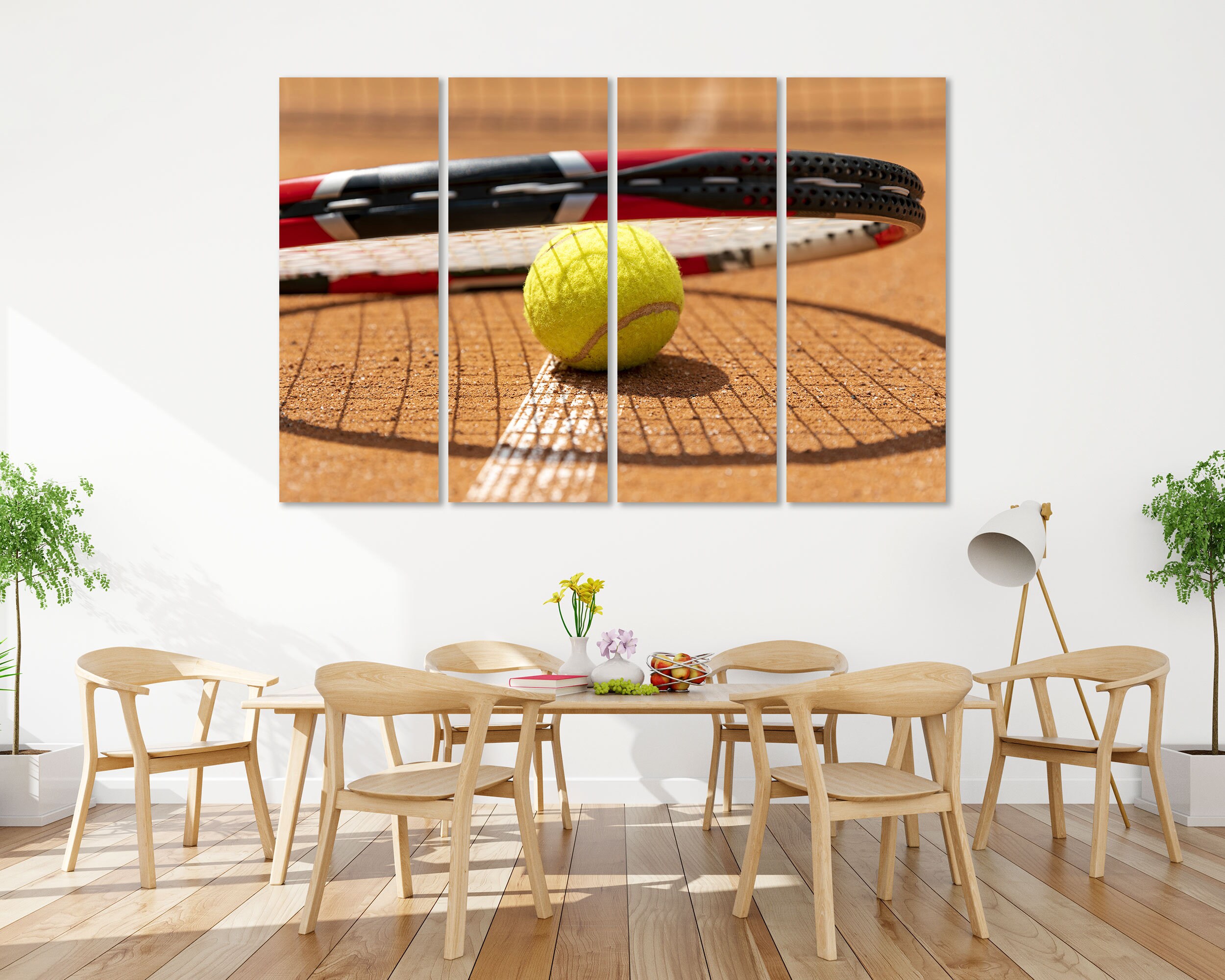 Tennis Art for Wall, Racket Picture Print, Tennis Equipments Photo ...