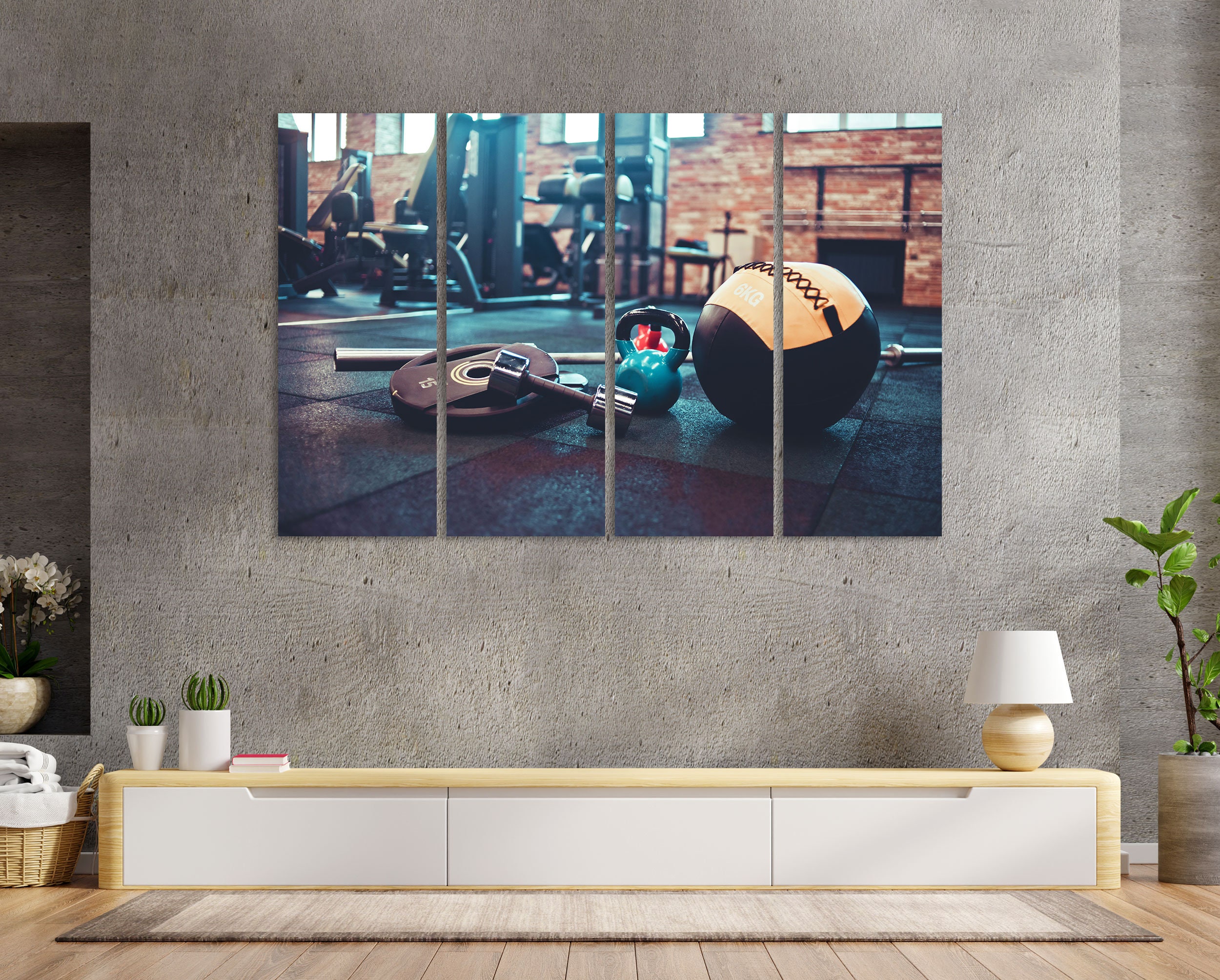GYM Wall Decor Sport Equipment Wall Art Sport Wall Art - Etsy